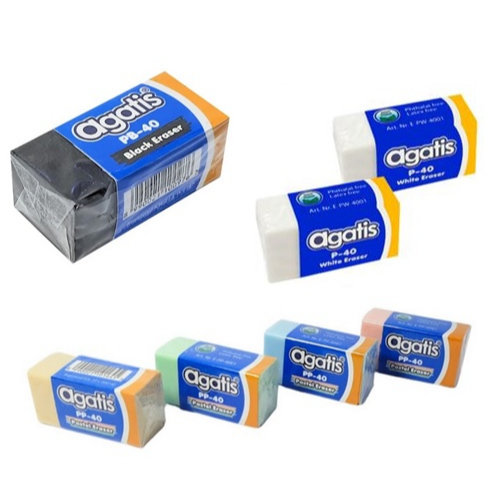 Jual Agatis Eco Penghapus Pensil Kecil Putih / Hitam / Pastel (Pcs ...