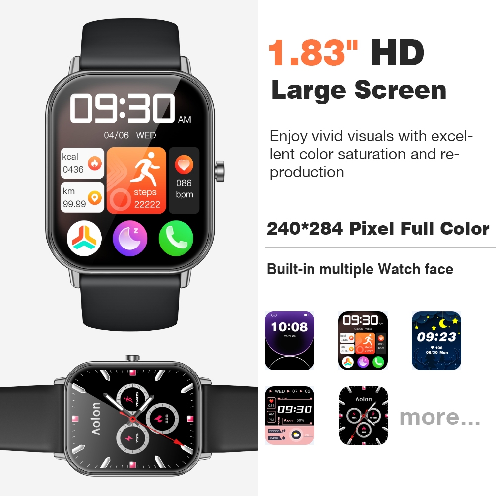 Jual Aolon GTS Ultra Smartwatch Original Running Pace Custom Wallpaper ...