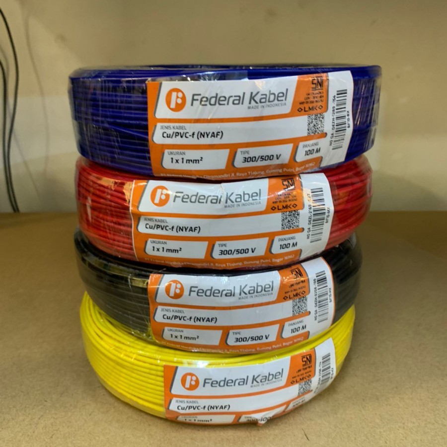 Jual Kabel Serabut NYAF AF 1x1mm 1mm Federal 1 x 1 mm PER METER | Shopee Indonesia