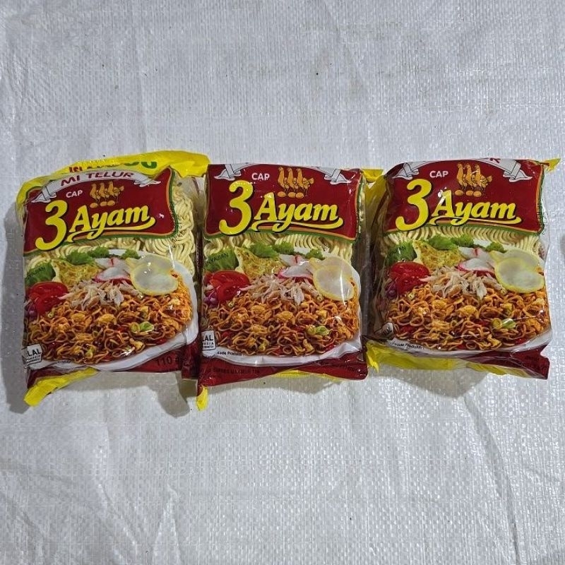 Jual Mie telur cap 3 ayam 110g | Shopee Indonesia