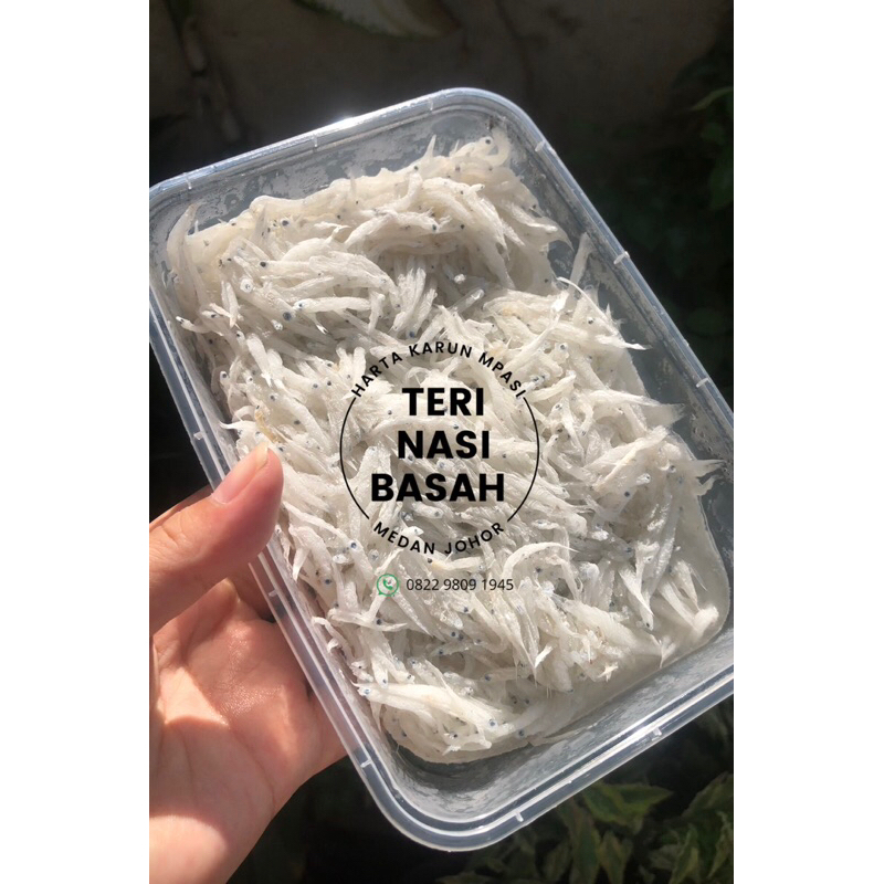 Jual 250 gram Ikan Teri Nasi Basah Harta Karun MPASI | Teri Nasi Basah ...