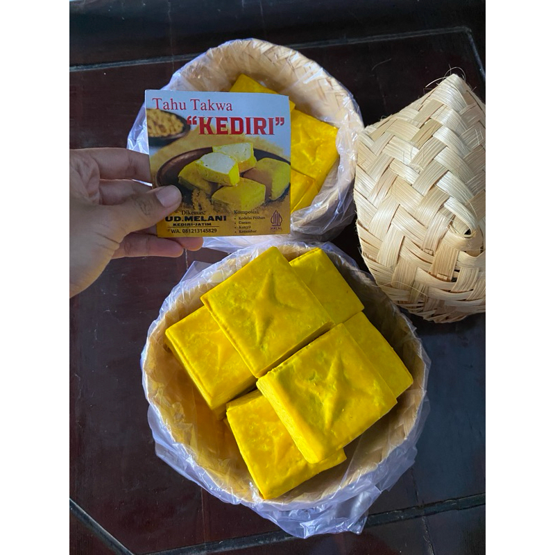 Jual Tahu Kuning Tahu Taqwa Kediri Asli Original Isi 6 Biji | Shopee ...