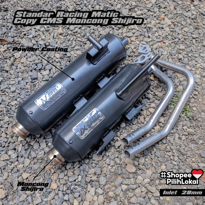 Jual Knalpot Standar Racing Copy CMS MONCONG SHIJIRO BEAT VARIO SCOOPY ...