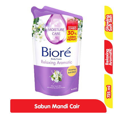 Jual Biore Sabun Mandi Cair Relaxing Aromatic Refill 725 ml | Shopee ...
