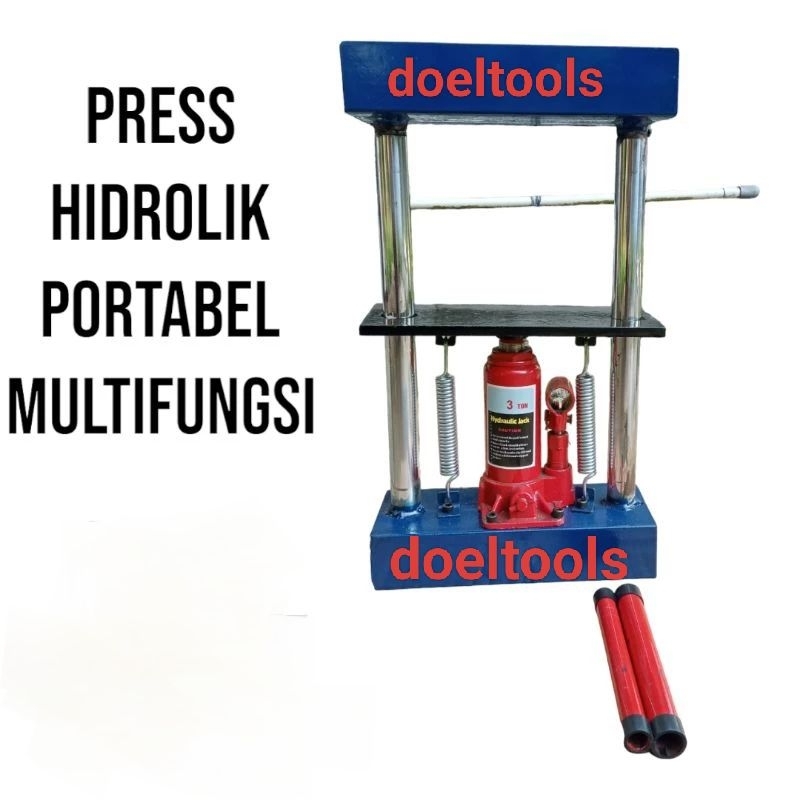 Jual PRES HIDROLIK FORTABEL ALAT PRES MULTIFUNGSI 3 TON | Shopee Indonesia