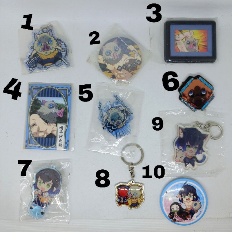 Jual original japan merch inosuke hasibira demon slayer badge acrylic ...