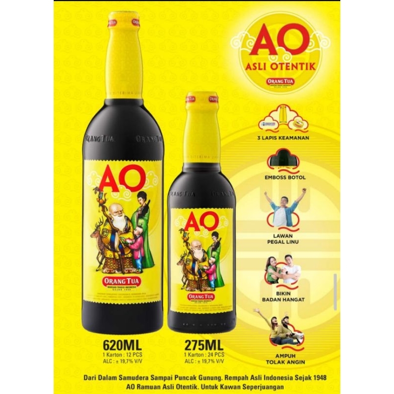 Jual AO Asli Otentik Orang Tua 620ml | Shopee Indonesia