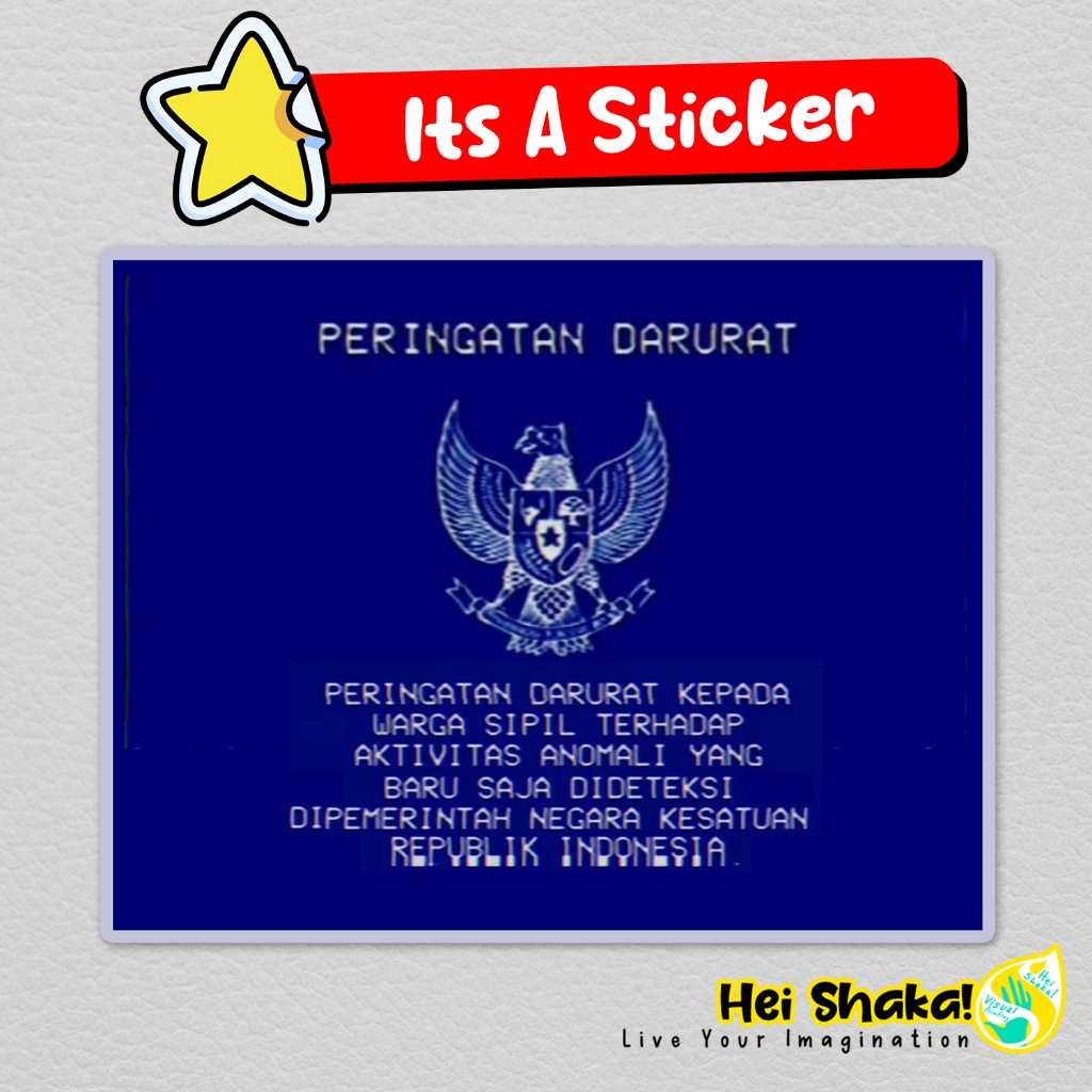 Jual Stiker Peringatan Darurat Kepada Warga Sipil Indonesia Sticker ...