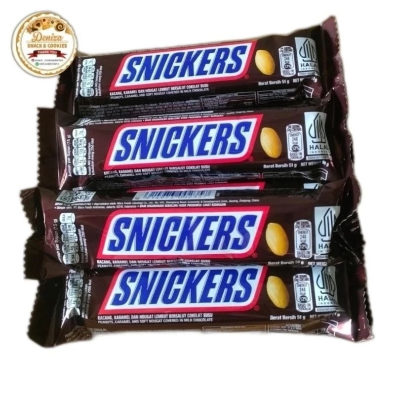 Jual SNICKERS CHOCOLATE BAR 35 GRAM - 51 GRAM /SNICKERS COKELAT ...