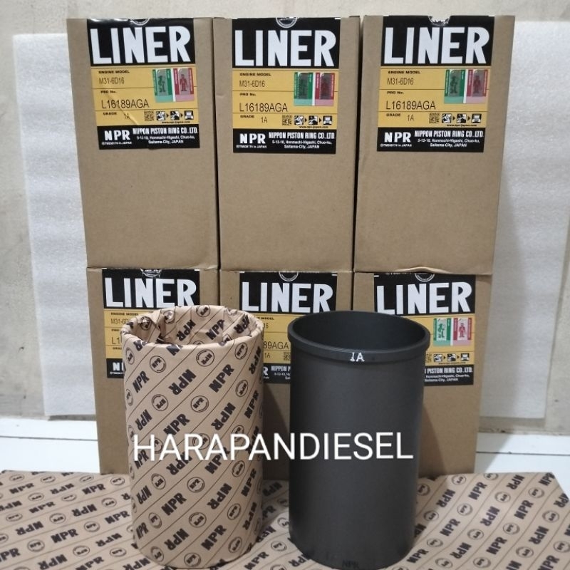 Jual LINER BORING MITSUBISHI FUSO GANJO 6D16T TURBO PS220 / L16189AGA ...