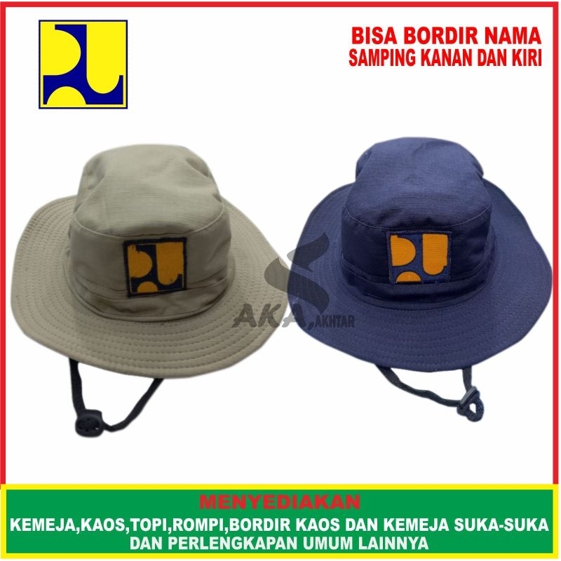 Jual TOPI RIMBA PUPR TOPI KEMENTERIAN PUPR TOPI RIMBA PUPR TOPI KREM ...