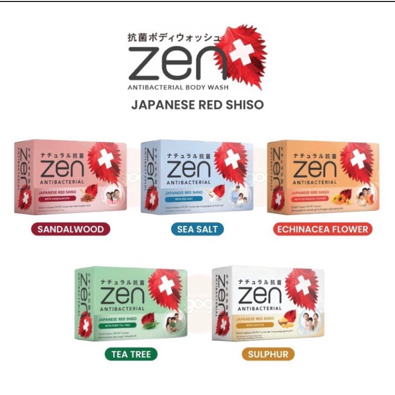 Jual ZEN SABUN BATANG 70gr x 4 batang // ZEN ANTI BACTERIAL BODY WASH ...