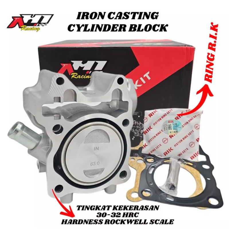 Jual BLOK BLOCK SEHER BORE UP AH1 VARIO 125 VARIO 150 PCX150 ADV150 62MM SUPER IRON CASTING ...