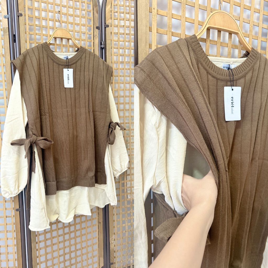 Jual MARY - Nursingwear Vest Rajut Blouse Tunik Knit Menyusui Atasan ...