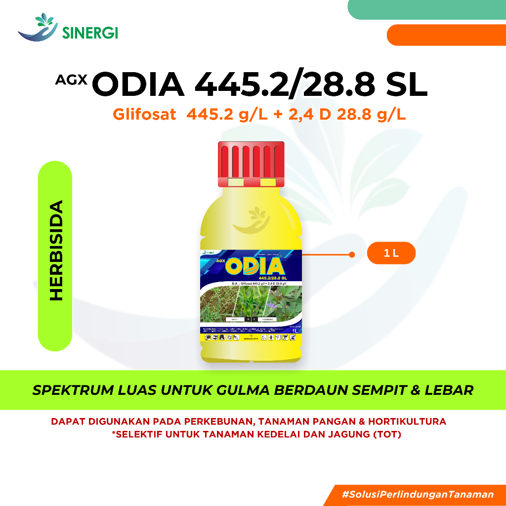 Jual AgxODIA 445.2/28.8 SL ( Glifosat 445.2 g/L + 2,4 D 28.8 G/L ) | Shopee Indonesia