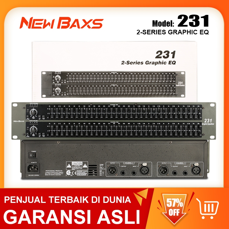 Jual NEW BAXS [COD] Equalizer 231 EQ, penyesuaian31-band dua lapis Equalizer 231(31Channel ...