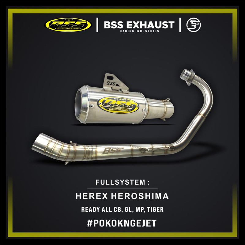 Jual KENALPOT HEROSHIMA FULL SYSTEM HEREX BSS EXHAUST | Shopee Indonesia