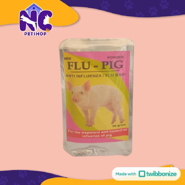 Jual FLU PIG POWDER 50 GRAM - Obat flu batuk pilek infeksi saluran ...