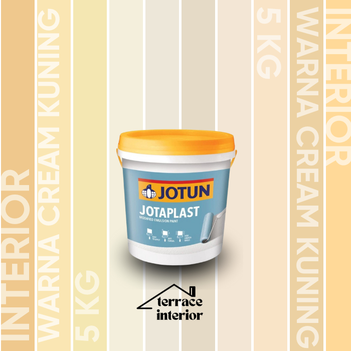 Jual Cat Tembok Jotaplast Jotun Warna Cream Kuning 5 kg | Shopee Indonesia