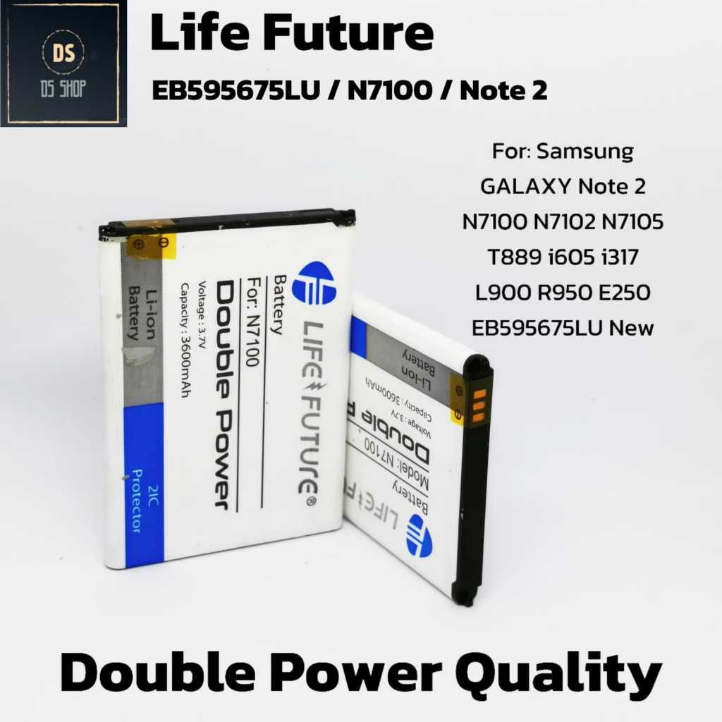 Jual Baterai Hp Samsung NOTE 2 N7100 EB595675LU Life Future Double Power Quality Batre Baterai ...