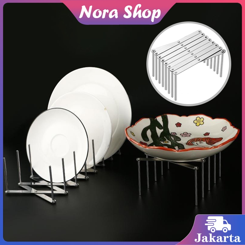 Jual Rak Piring Stainless Steel Adjustable Rak Piring Tempat ...