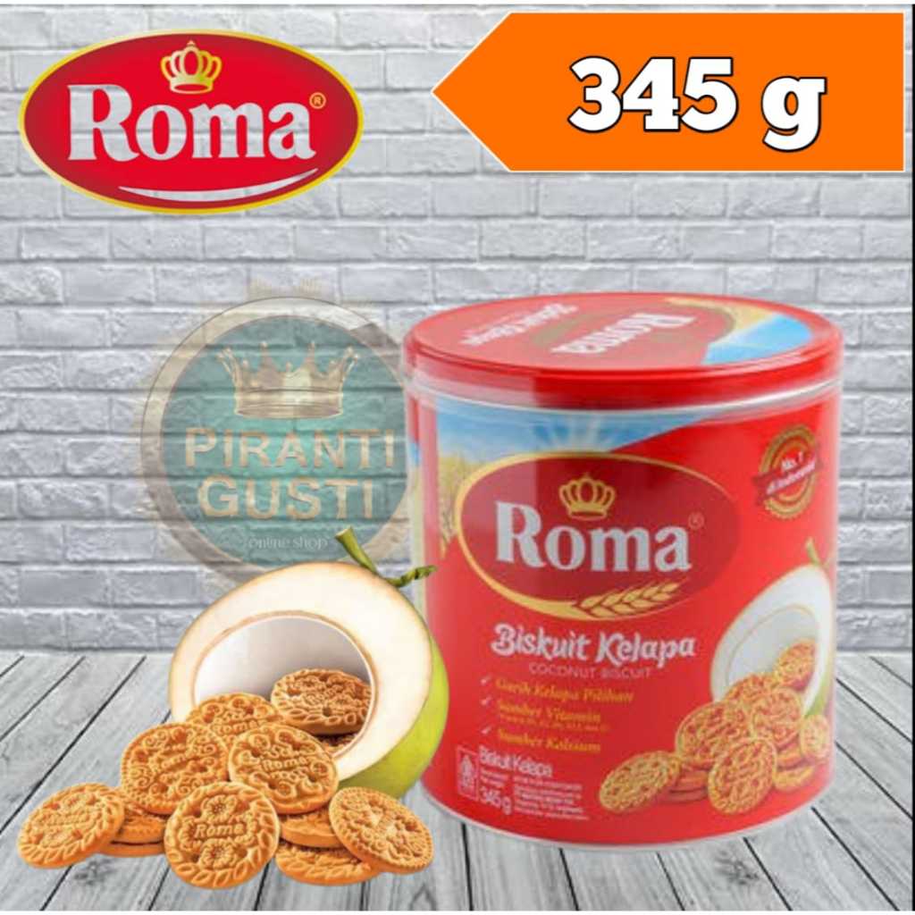 Jual Biskuit roma kelapa kemasan kaleng 345 gr | Shopee Indonesia