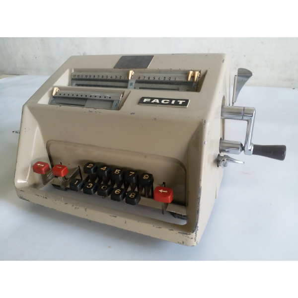 Jual Vintage calculator Art deco Antik Model S.A BRASILIA FACIT ...