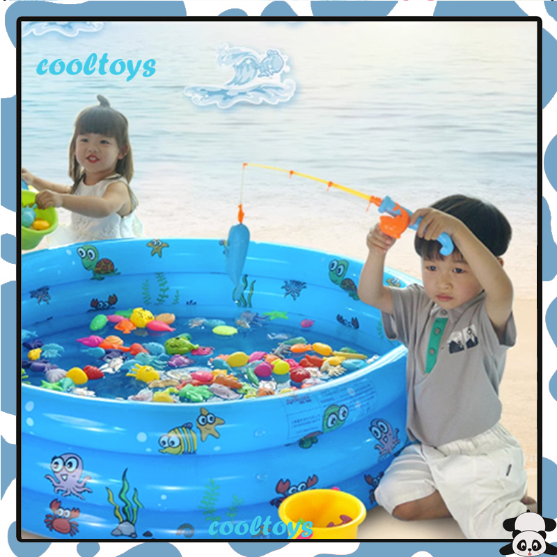 Jual Mainan Pancing Ikan Anak-anak 32PCS + Kolam Pancingan Magnet Anak ...