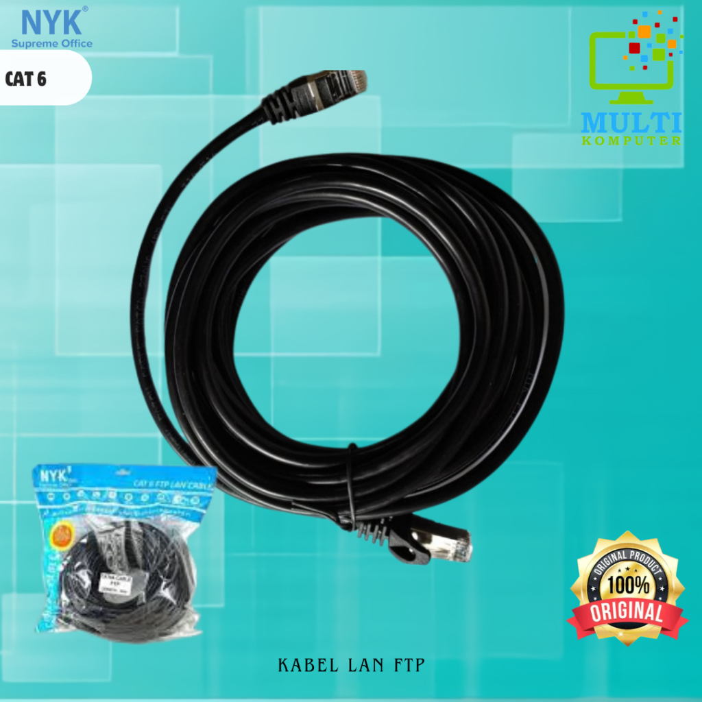 Jual kabel LAN 5M Cat6 FTP cable LAN 5 meter High Quality | Shopee ...