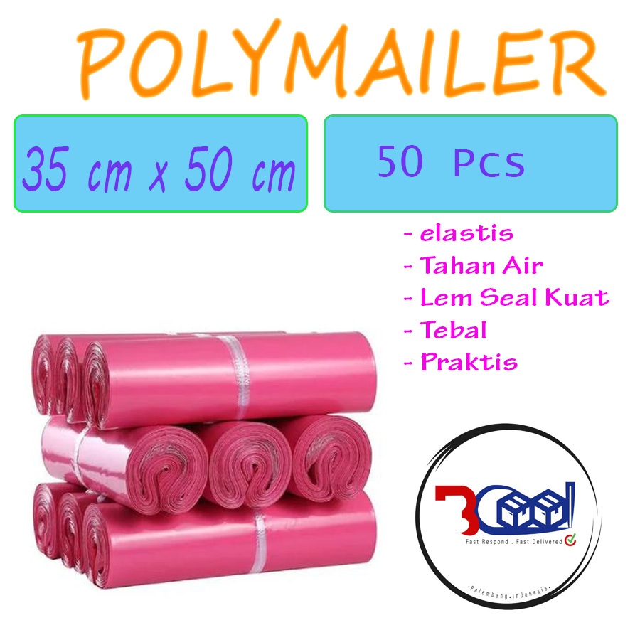 Jual Polymailer Plastik Packing LDPE PINK TEBAL 35 x 50 cm | Shopee ...