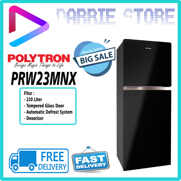 Jual POLYTRON PRW23MNX Kulkas 2 Pintu Belleza 220 Liter PRW23 | Shopee Indonesia