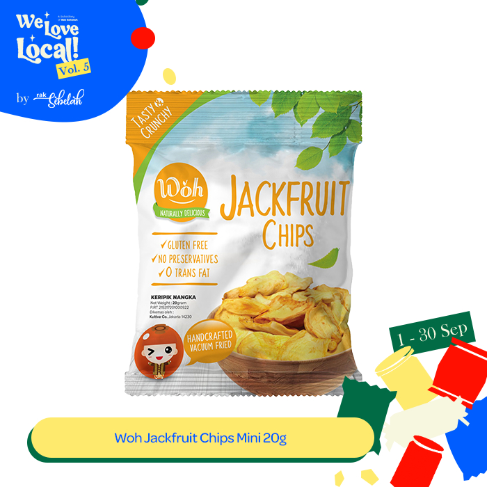 Jual Woh MINI Jackfruit Chips 20gr - Keripik Nangka Gluten Free ...