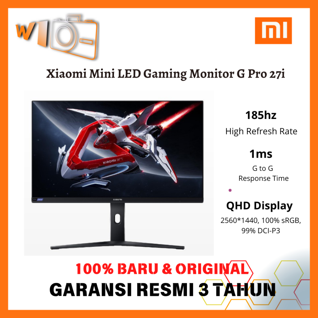 Jual Xiaomi Mini LED Gaming Monitor G Pro 27i GARANSI RESMI | Shopee ...