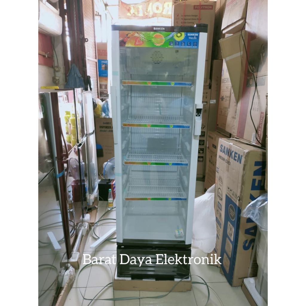 Jual SHOWCASE TINGGI 5 RAK PENDINGIN SANKEN SRS - 275 LEMARI PENDINGIN ...