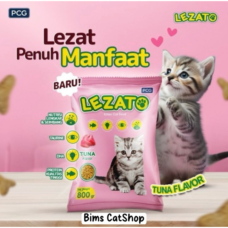 Jual Makanan kucing lezatto kitten 800gr | Shopee Indonesia