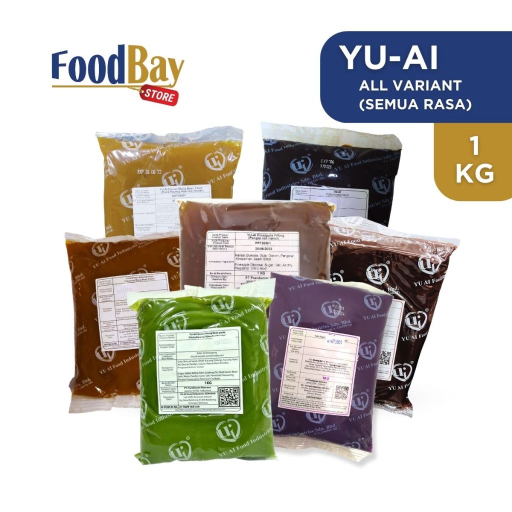 Jual YU-AI - Paste / Pasta Filling Mung Bean 1Kg [ALL VARIANT] | Shopee ...