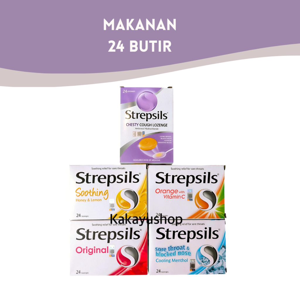 Jual STREPSILS / VICKS / DIFFLAM Permen Pelega Tenggorakan Isi 6 - 24 ...