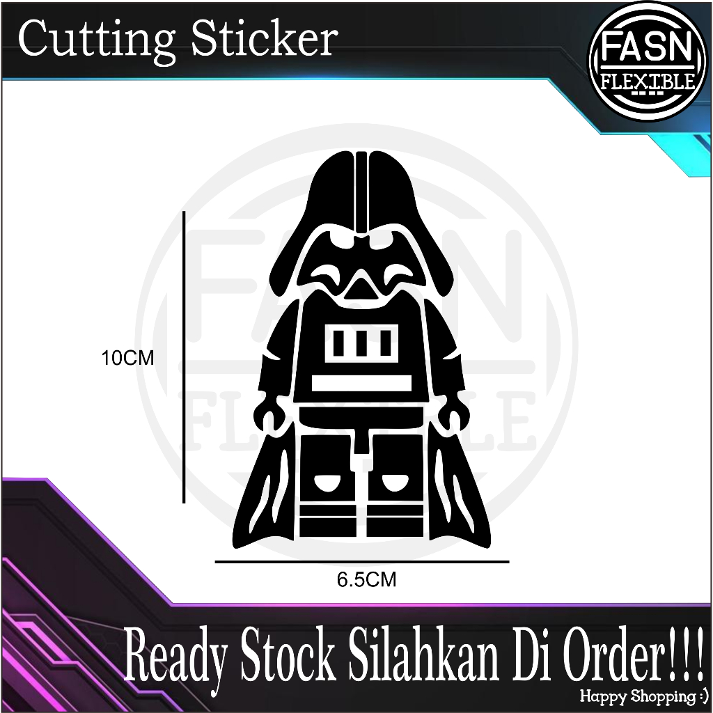 Jual Sticker Lego Darth Vader Cutting Sticker For Body Motor / Mobil ...