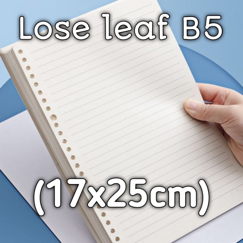 Jual LOOSE LEAF B5/BINDER B5/KERTAS ISI ULANG B5/30 LEMBAR/MURAH ...