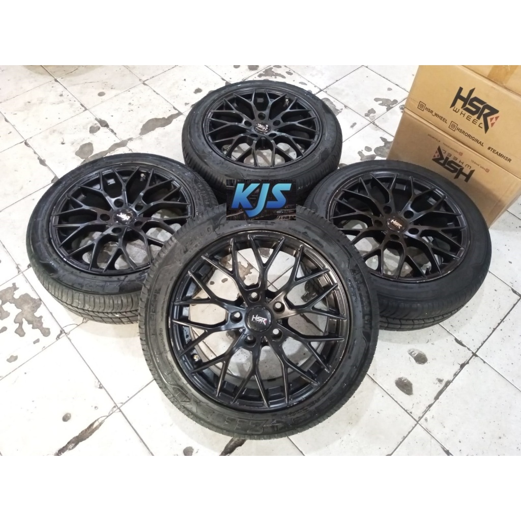 Jual Velg Mobil Racing Bekas Ring 16 HSR Ravel Pcd 5x114 Ban 195/55 R16 Buat Granmax Ertiga ...