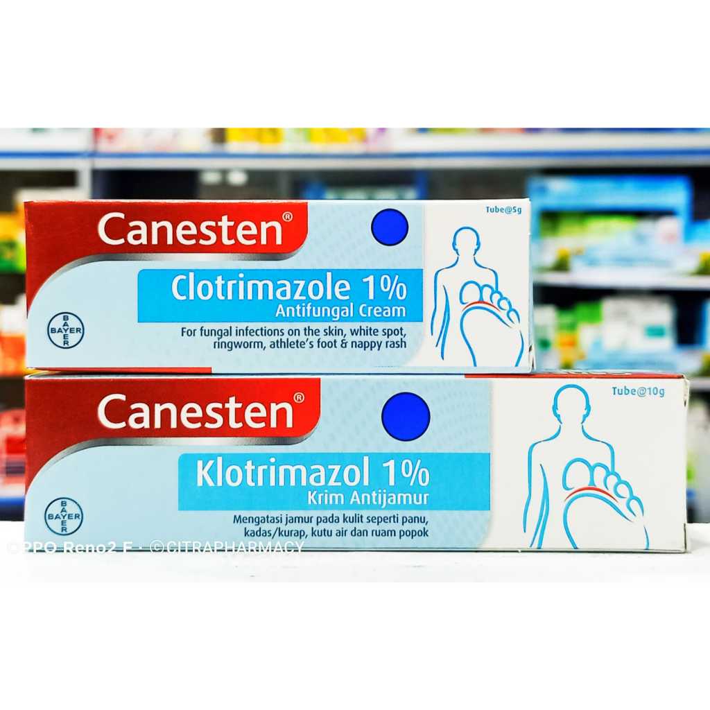 Jual Canesten 𝟓𝐆𝐑 & 𝟏𝟎𝐆𝐑 - Mengatasi Jamur, Kurap, Kudis, Panu, Kutu ...