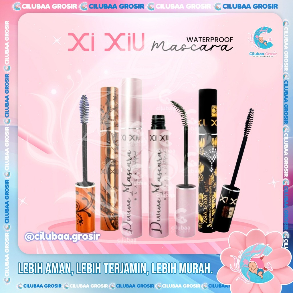 Jual Xi Xiu Lovely | Black | Pink Mascara Divine Waterproof Volumizing ...