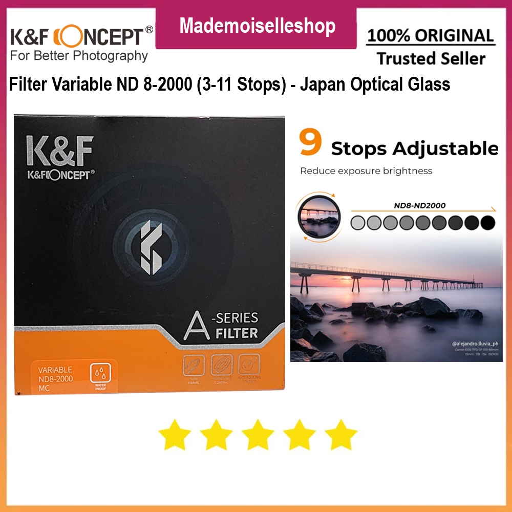 Jual KNF CONCEPT Filter Variable ND 8-2000 A SERIES Nano Coating - 67mm ...