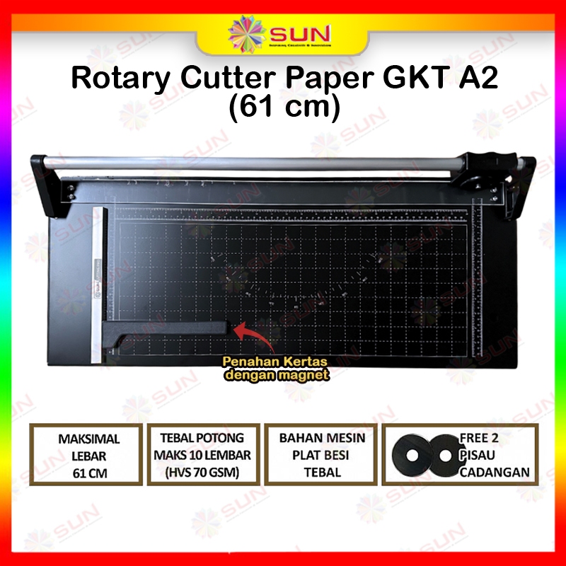 Jual Rotary Paper Cutter Trimmer A4 / A3 / A2 / A1 - Alat Potong ...