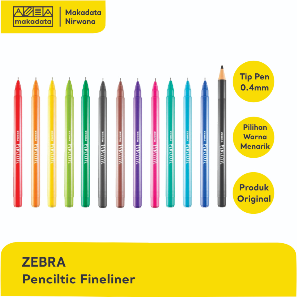 Jual ZEBRA FINELINER PENCILTIC (1 PCS) | Shopee Indonesia