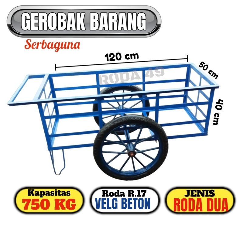 Jual Gerobak Besi Serbaguna / Wheelbarrow / Gerobak Dorong Roda dua ...