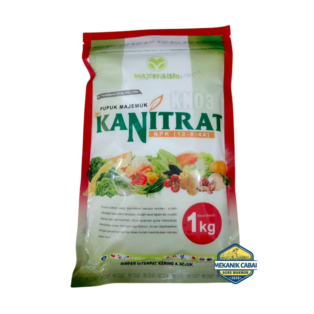 Jual Pupuk Majemuk KANITRAT KNO3 1 KG NPK 12-0-44 Maxxi Agri 1Kg ...