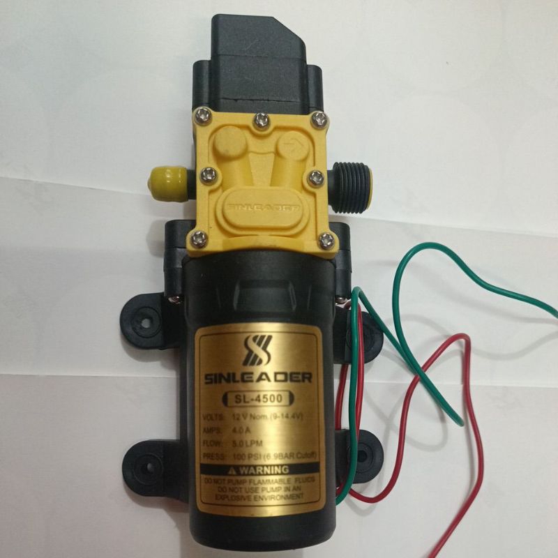 Jual POMPA DC 12V 100 PSI ORIGINAL SINLEADER SINGLE PUMP ALAT SIRAM ...