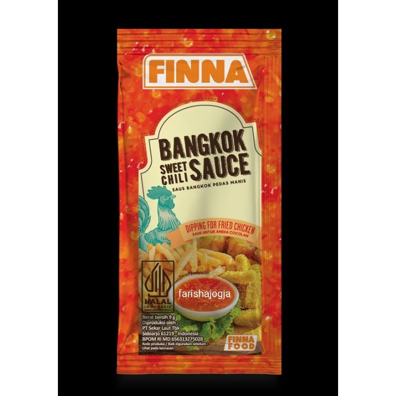 Jual FSFF Finna Bangkok Sauce Sachet | Finna Saus Bangkok | Saos Gacoan ...