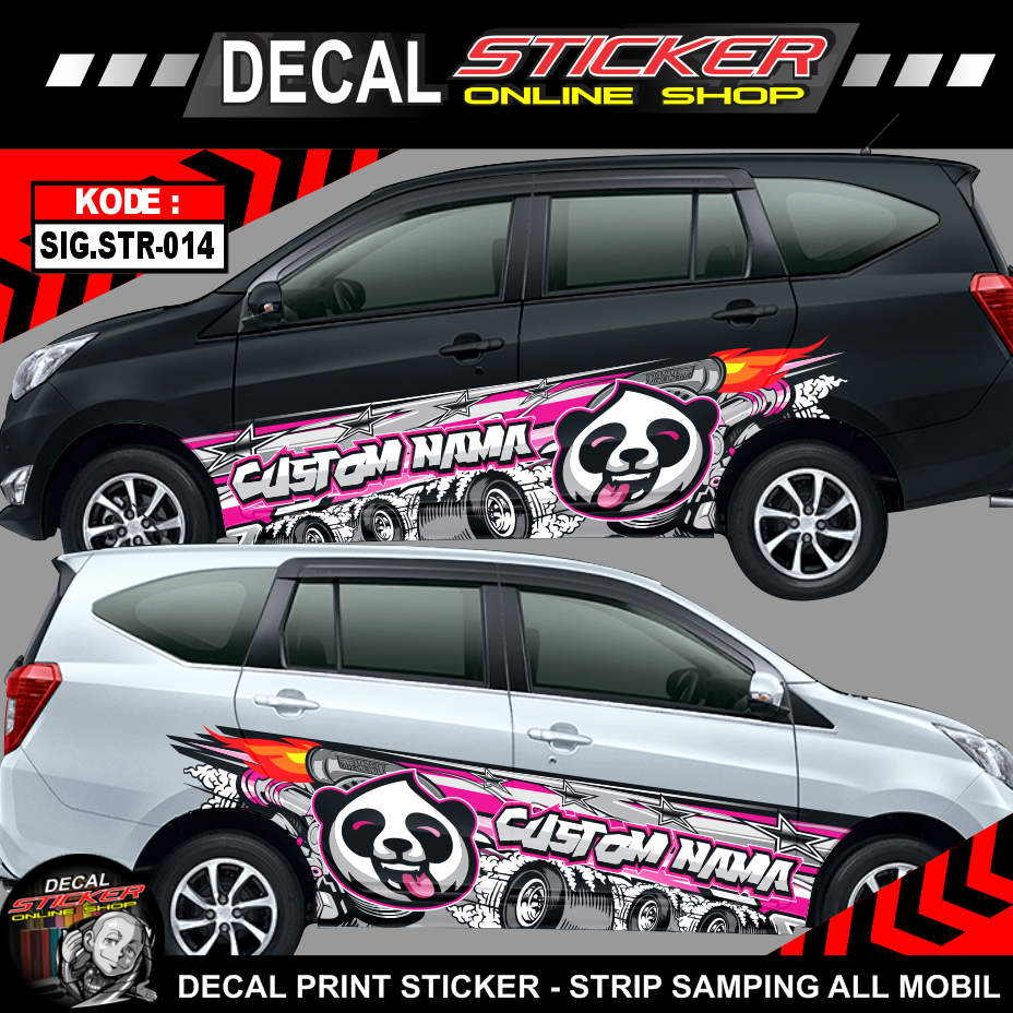 Jual DECAL STICKER MOBIL ALYA-AGYA, CALYA, SIGRA, AVANZA, SEDAN ...